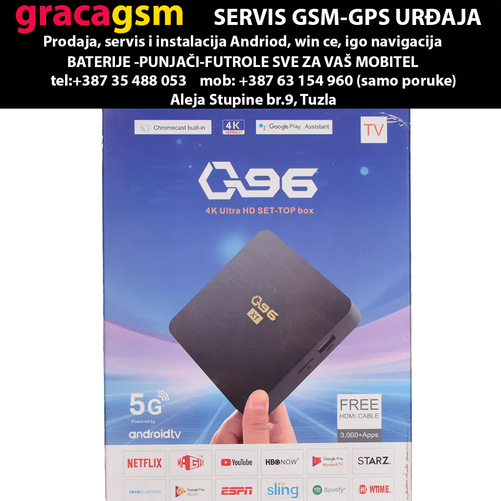 TV BOX Q 96 X1, TV Box – 5GSM